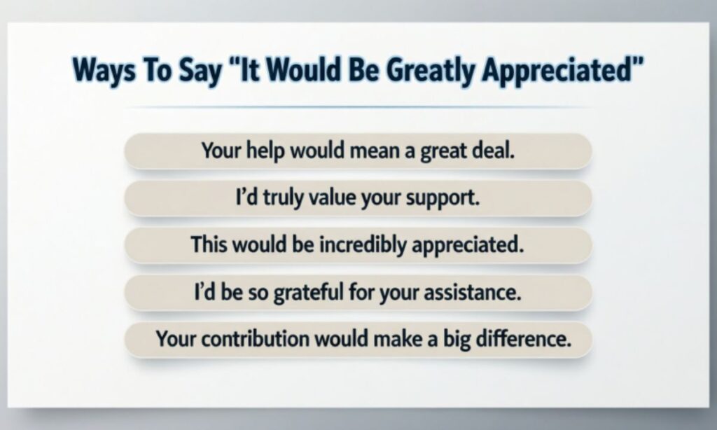 28+ Other Ways To Say “It Would Be Greatly Appreciated
